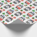 Husky Puppy Dog Santa Festive Holiday Christmas Wrapping Paper | Zazzle