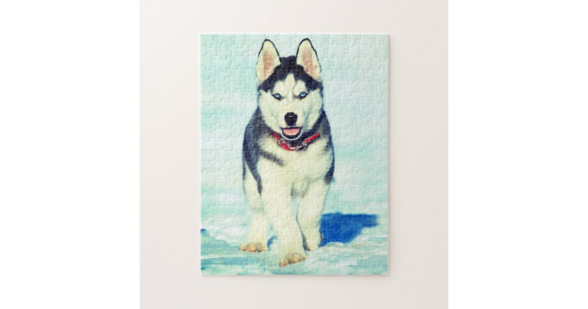 Husky Puppy Puzzle | Zazzle
