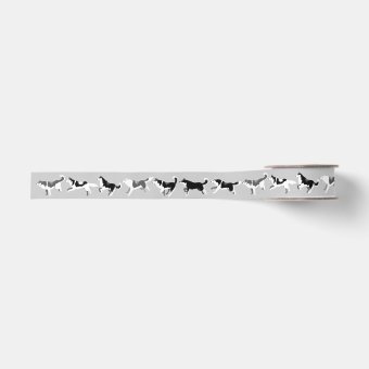 Husky Ribbon Christmas Husky Sled Dogs Gift Ribbon | Zazzle