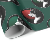 Husky Wrapping Paper Christmas Husky Gift Paper | Zazzle