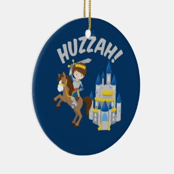 Huzzah Renaissance Faire Knight Ceramic Ornament | Zazzle