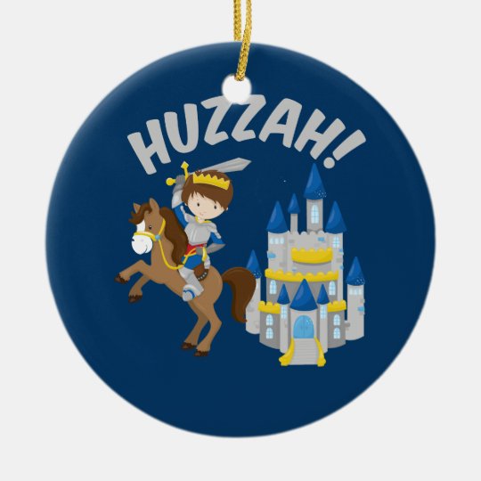 Huzzah Renaissance Faire Knight Ceramic Ornament | Zazzle.com