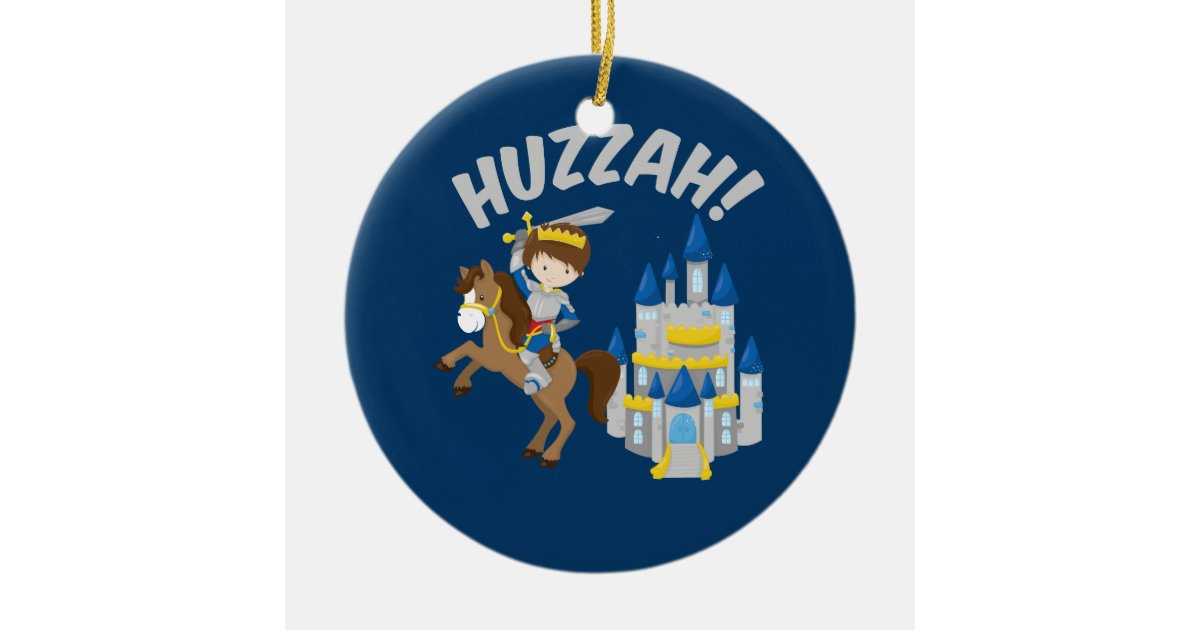 Huzzah Renaissance Faire Knight Ceramic Ornament | Zazzle