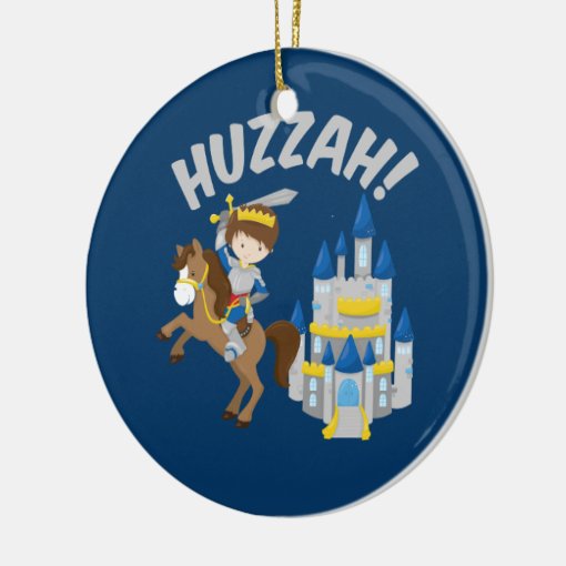 Huzzah Renaissance Faire Knight Ceramic Ornament | Zazzle