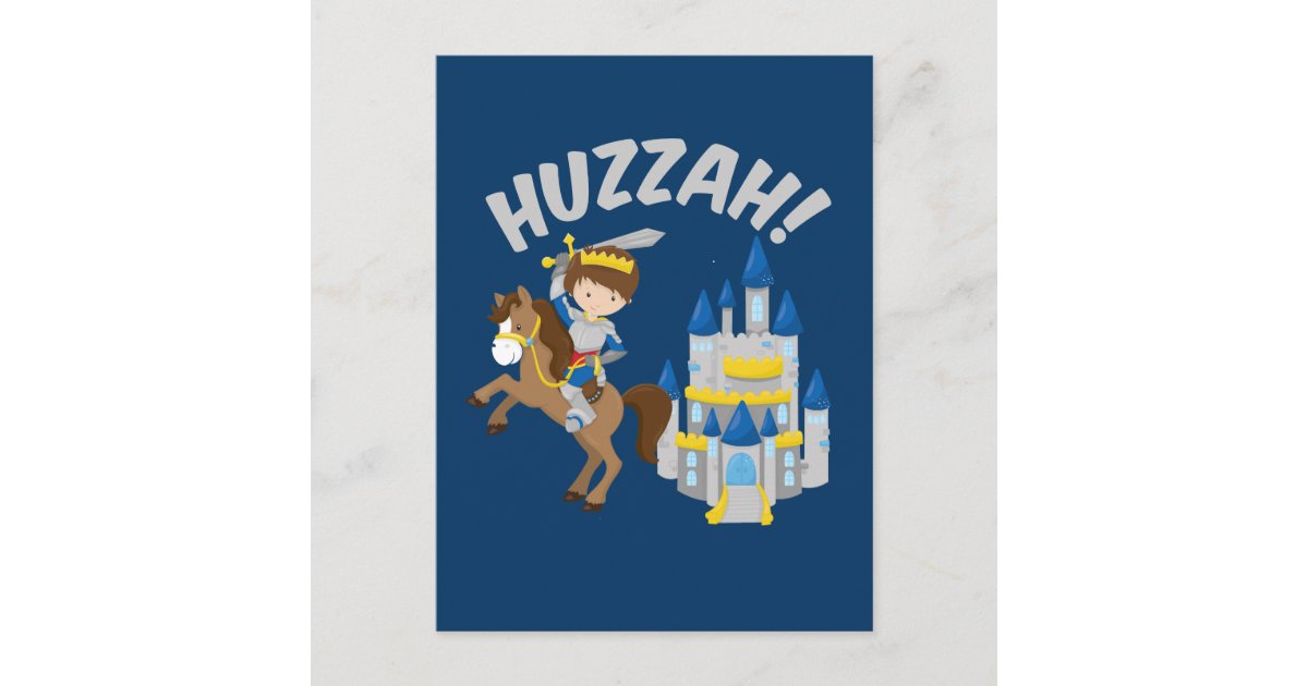 Huzzah Renaissance Faire Knight Postcard | Zazzle