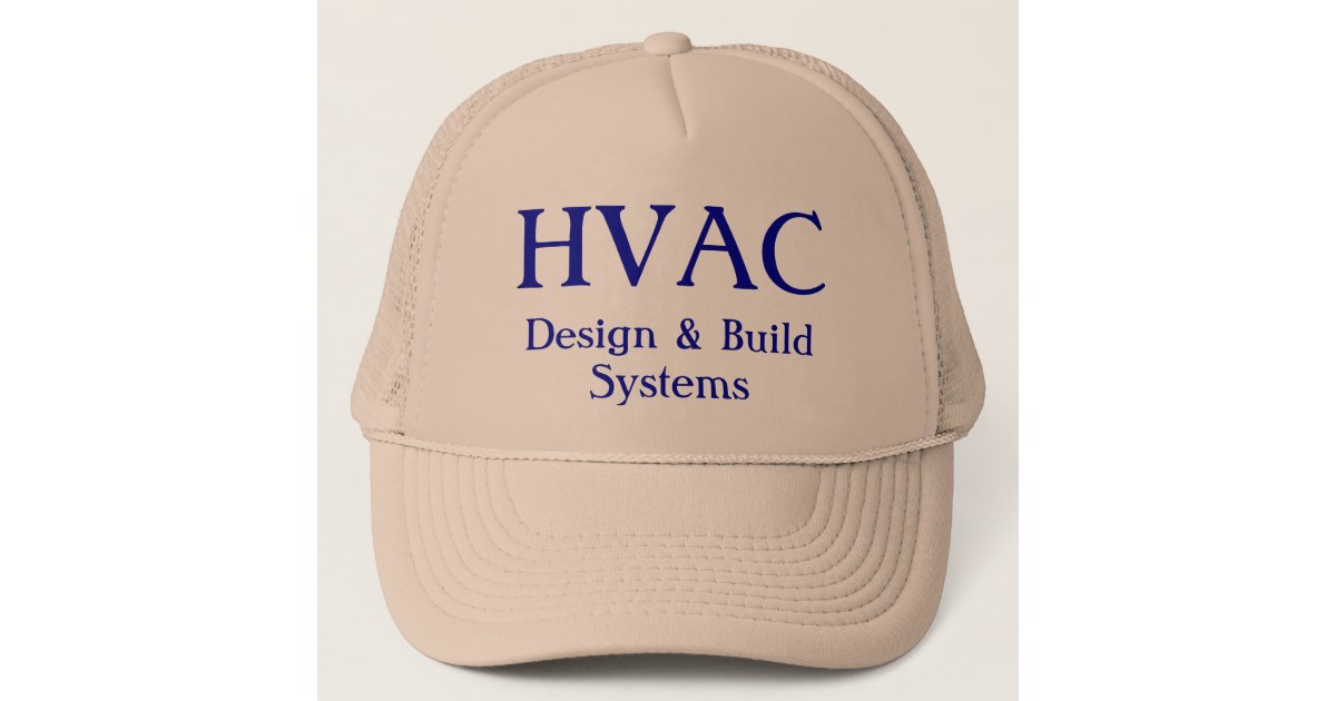 HVAC, Design & Build Systems Trucker Hat | Zazzle