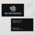 HVAC Heating Cooling AC Heat Service Business Card | Zazzle