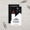 HVAC Heating Cooling Specialists Modern QR code Business Card | Zazzle