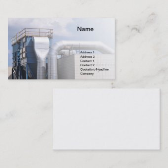 hvac or refrigeration equipment business card | Zazzle