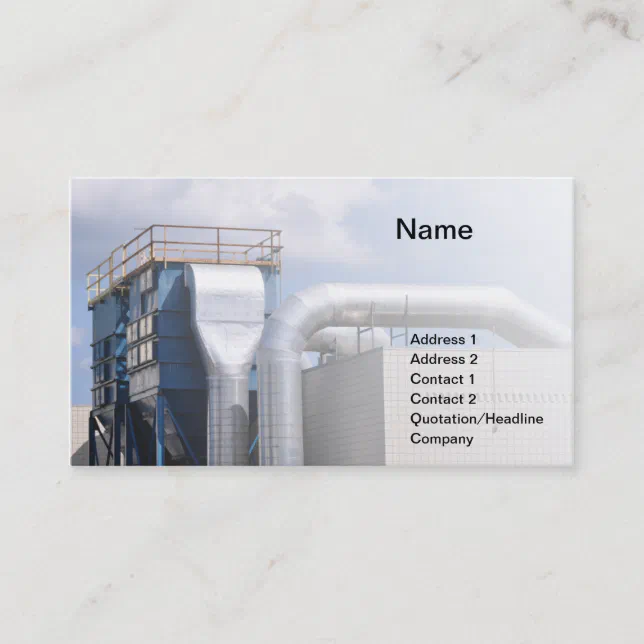 hvac or refrigeration equipment business card | Zazzle