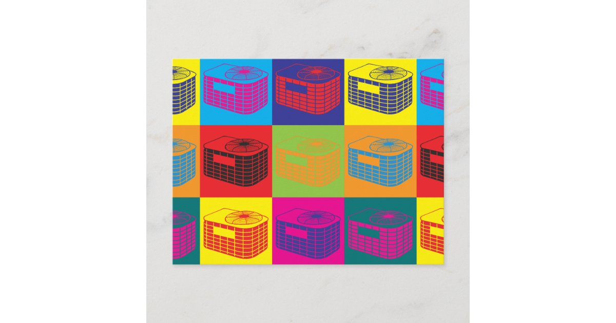 HVAC Pop Art Postcard | Zazzle