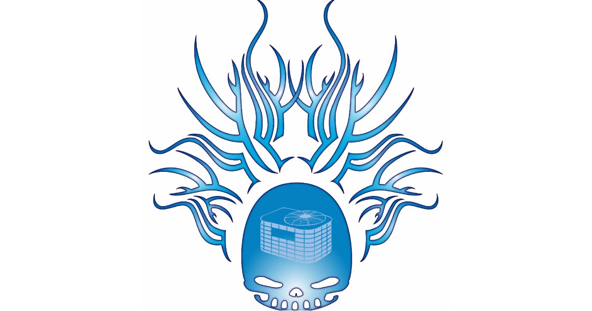 HVAC Skull Cutout | Zazzle