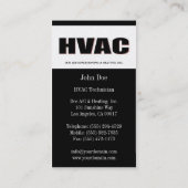 HVAC Technician Bold Gold Business Card | Zazzle