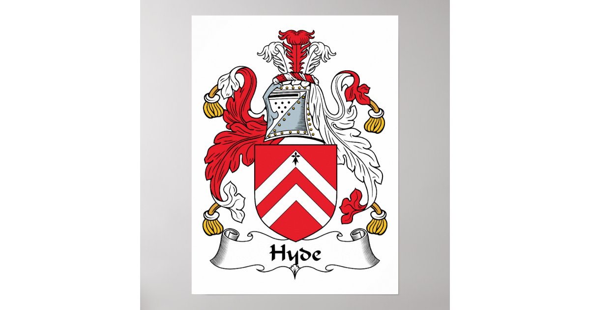 Hyde Family Crest Poster | Zazzle