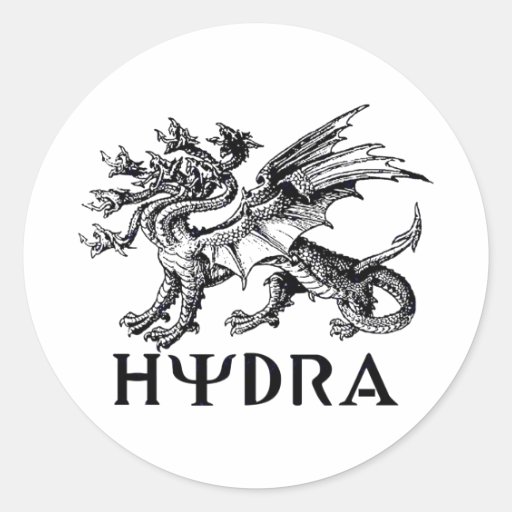 Hydra Classic Round Sticker | Zazzle
