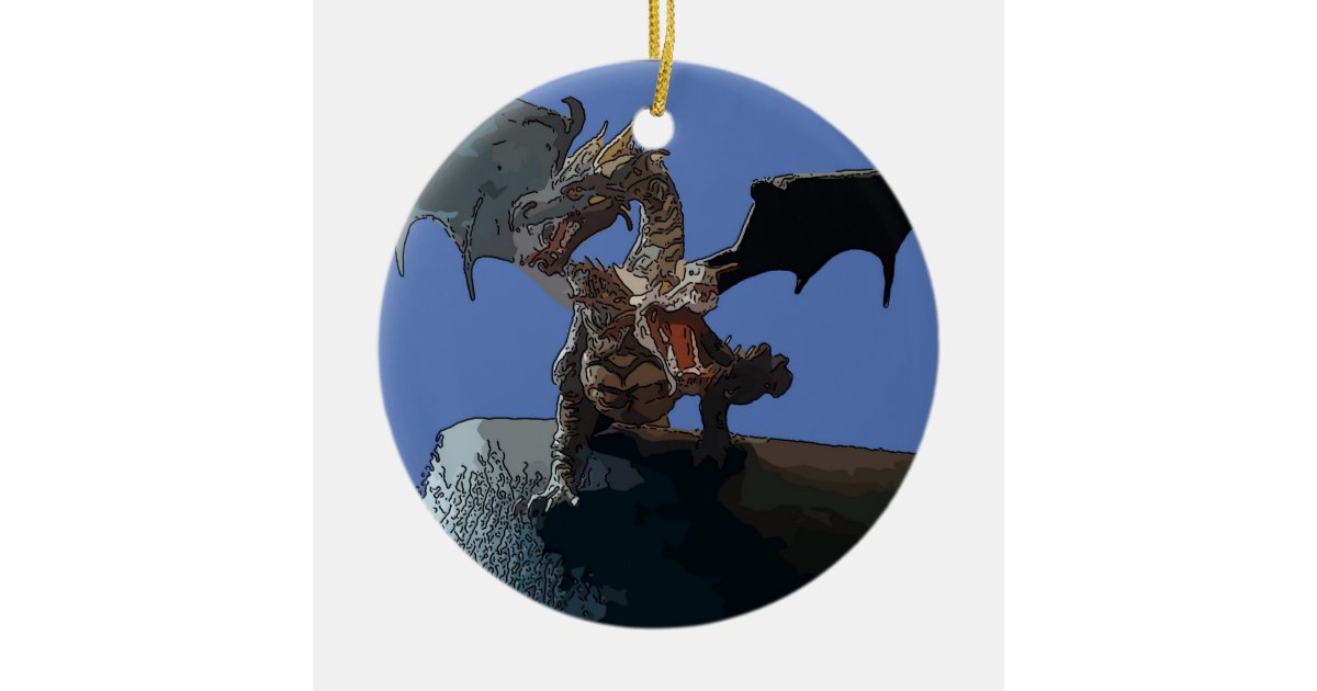 Hydra Dragon Ceramic Ornament | Zazzle