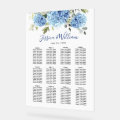 Hydrangea 12 Tables SEATING CHART Acrylic Sign | Zazzle