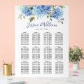 Hydrangea 12 Tables SEATING CHART Acrylic Sign | Zazzle