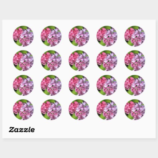 Hydrangea Floral Stickers | Zazzle