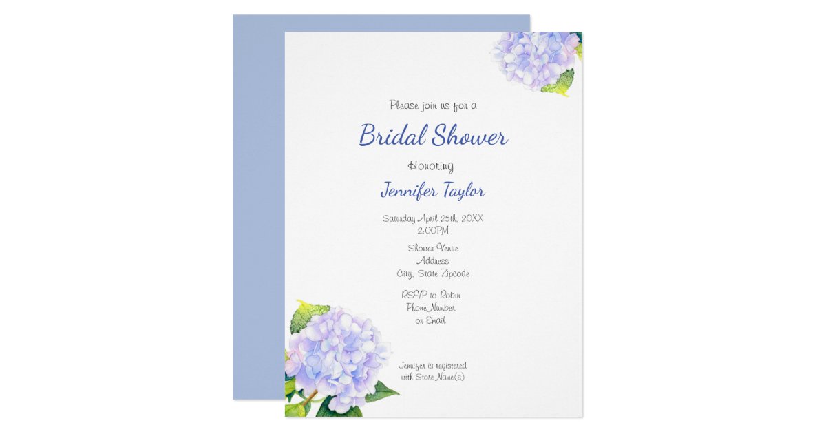 Hydrangea Invitation | Zazzle.com