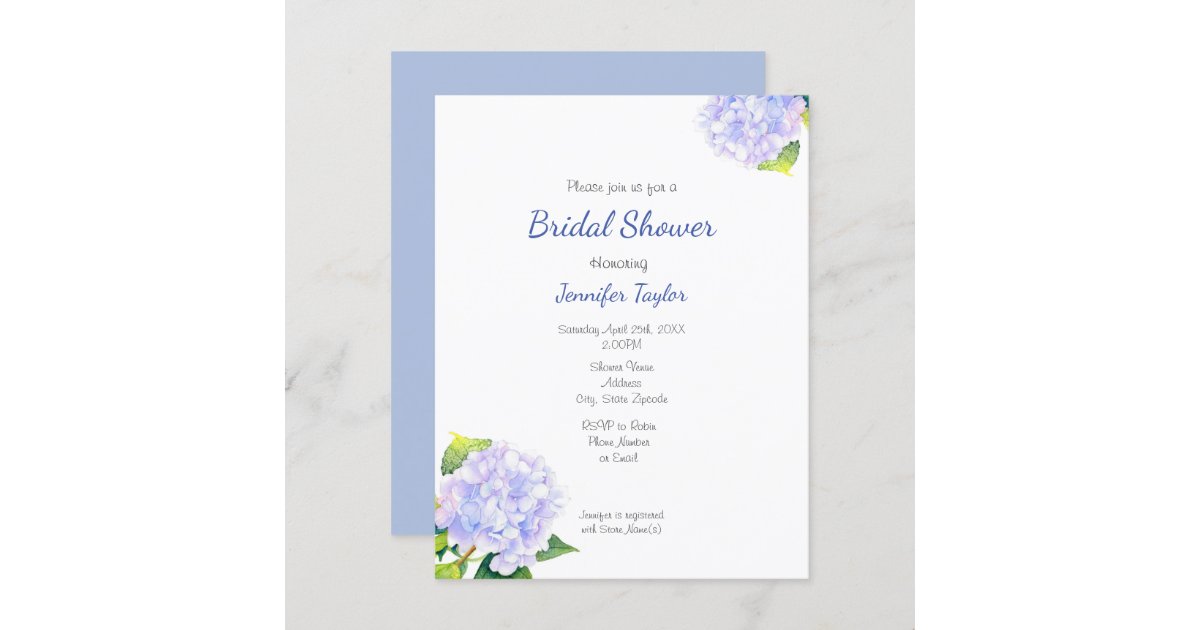 Hydrangea Invitation | Zazzle