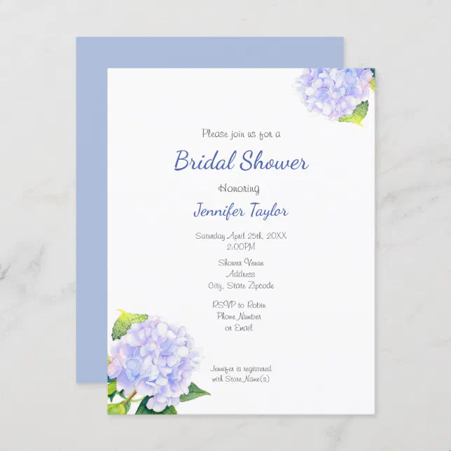 Hydrangea Invitation | Zazzle