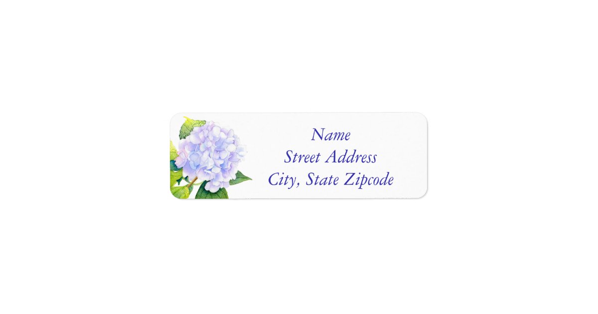 'Hydrangea' Label | Zazzle