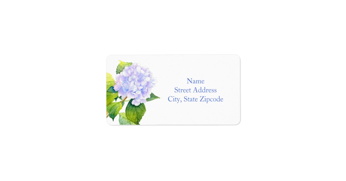'Hydrangea' Label | Zazzle