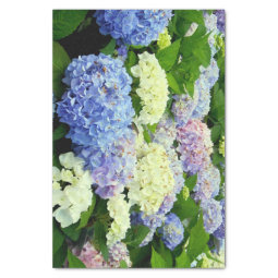 Hydrangea Mix-TISSUE WRAPPING PAPER | Zazzle