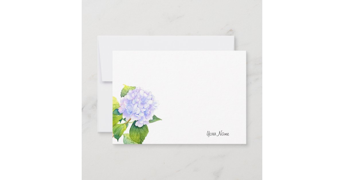 Hydrangea Note Card | Zazzle
