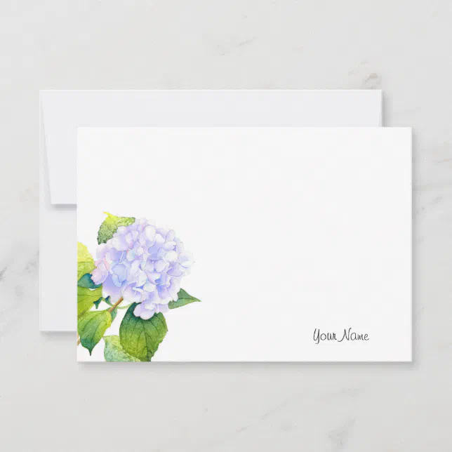 Hydrangea Note Card | Zazzle
