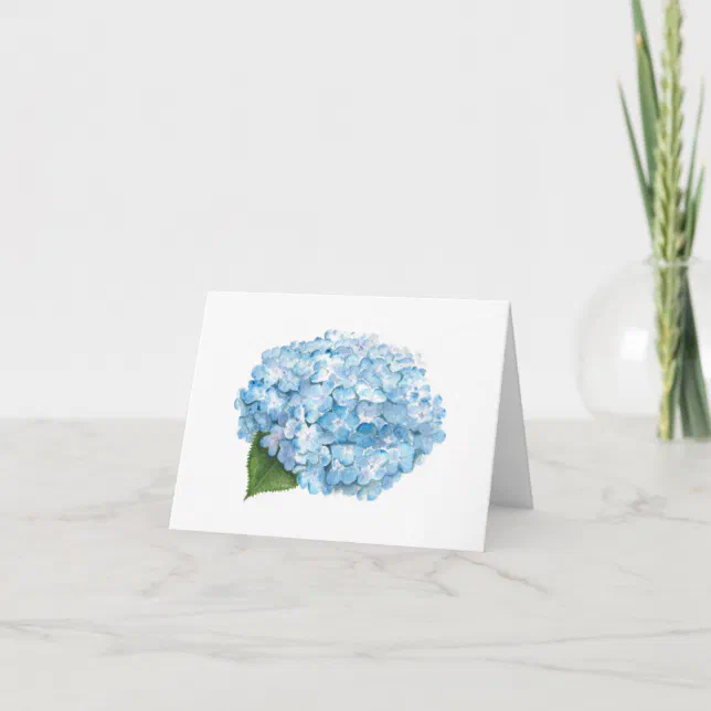 Hydrangea Note Card | Zazzle