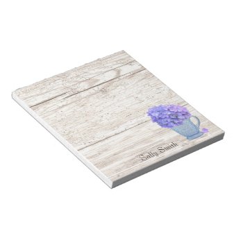 Hydrangea Pitcher Notepad | Zazzle