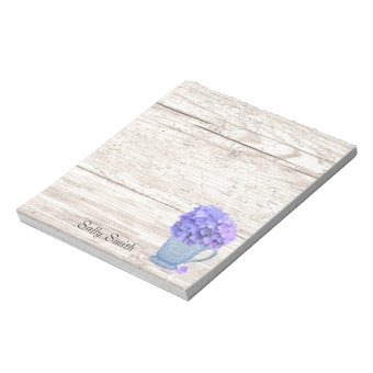 Hydrangea Pitcher Notepad | Zazzle