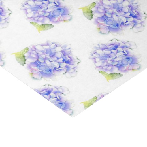 Hydrangea Watercolor Pattern Tissue Paper | Zazzle