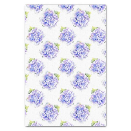 Hydrangea Watercolor Pattern Tissue Paper | Zazzle