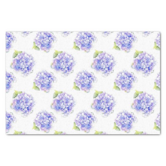 Hydrangea Watercolor Pattern Tissue Paper | Zazzle.com