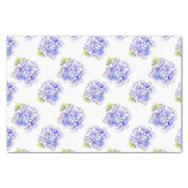 Hydrangea Watercolor Pattern Tissue Paper | Zazzle