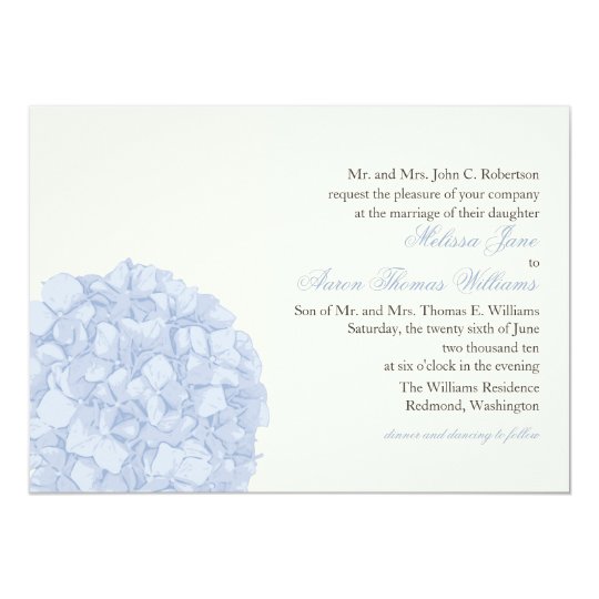 Hydrangea Wedding Invitation | Zazzle.com