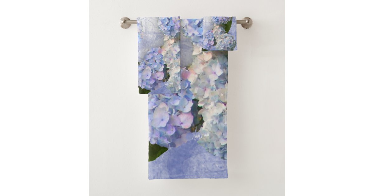 Hydrangeas Bath Towel Set | Zazzle