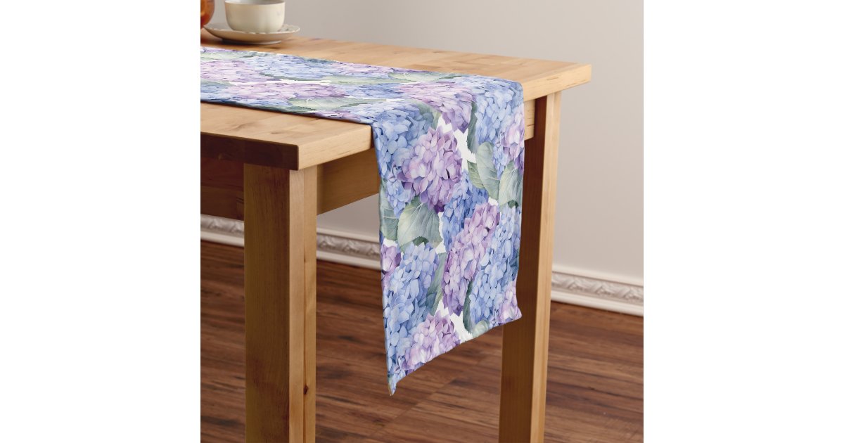 Hydrangeas Table Runner | Zazzle