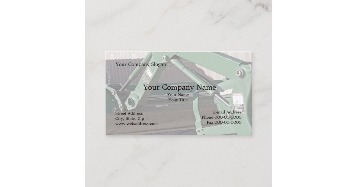 Hydraulics Sales and Service Business Card | Zazzle