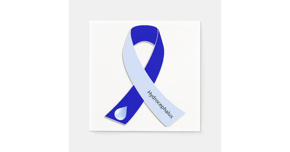 Hydrocephalus Ribbon Napkins | Zazzle