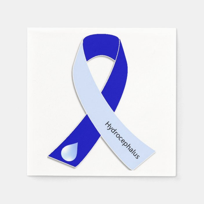 Hydrocephalus Ribbon Napkins | Zazzle.com