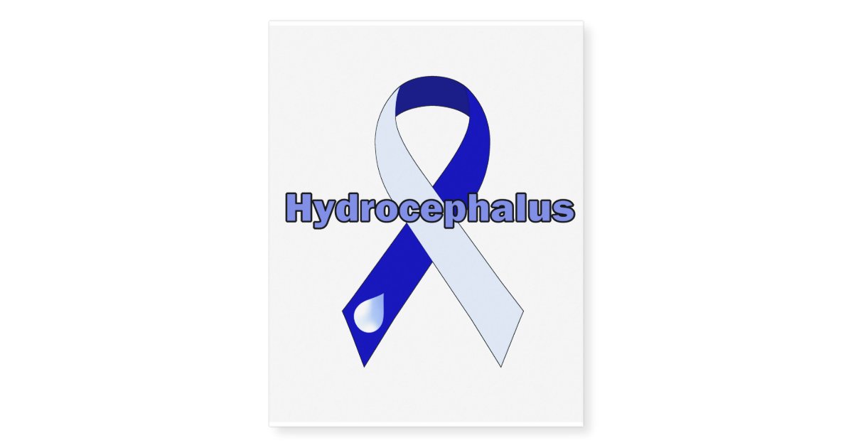Hydrocephalus Ribbon Temporary Tattoo | Zazzle