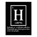 hydrogen - a gas which turns into people poster | Zazzle