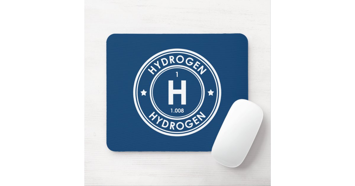 Hydrogen Element Blue Mouse Pad | Zazzle