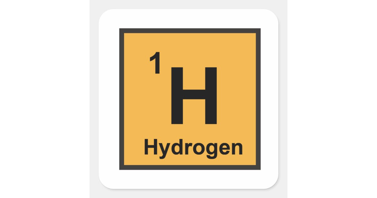 Hydrogen Sticker | Zazzle
