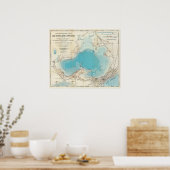 Hydrographic map Lake Mendota Poster | Zazzle