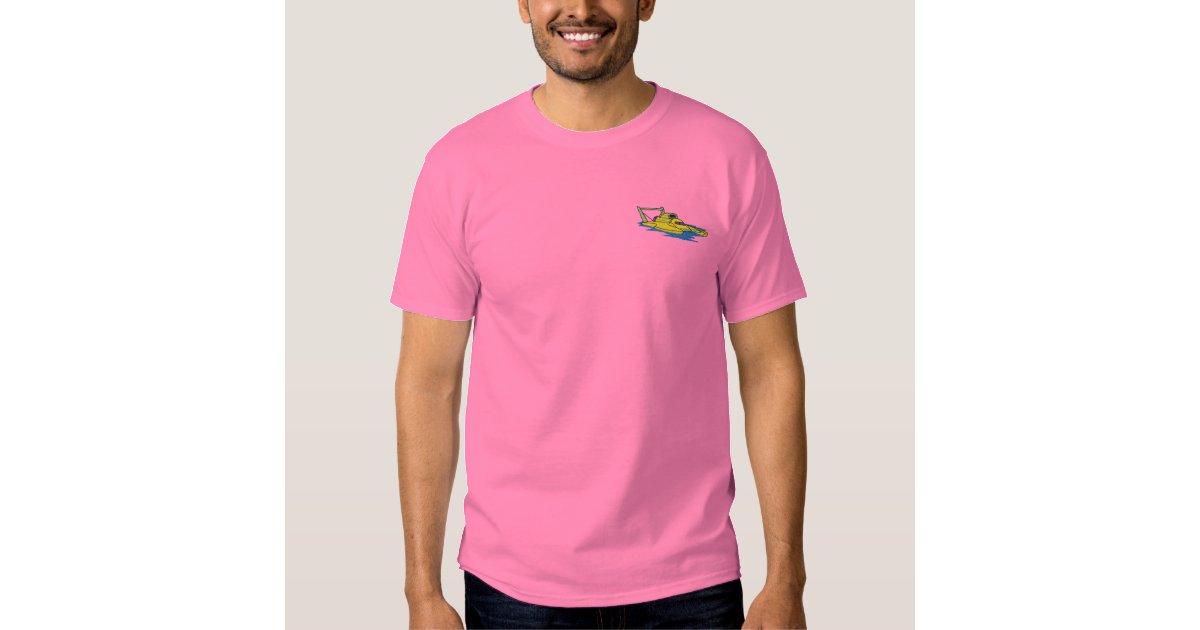Hydroplane Racer Embroidered T-Shirt | Zazzle